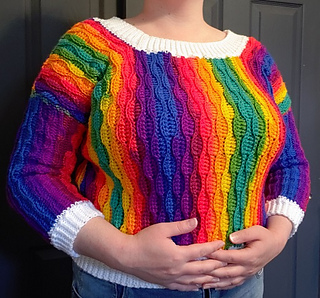 Ravelry: Rainbow Wave Sweater pattern by Becca Risk