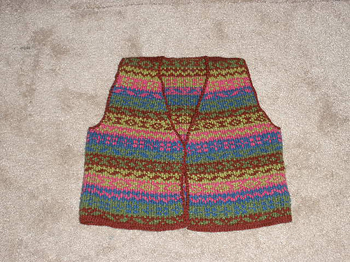 Ravelry: Camilla: A Fair Isle Vest pattern by M'Lou Linsert Baber