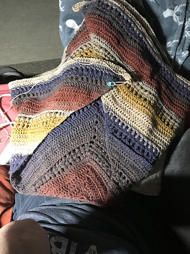 Ravelry: Criss Cross Puff Stitch Scarf pattern by CrochetNutsDesign