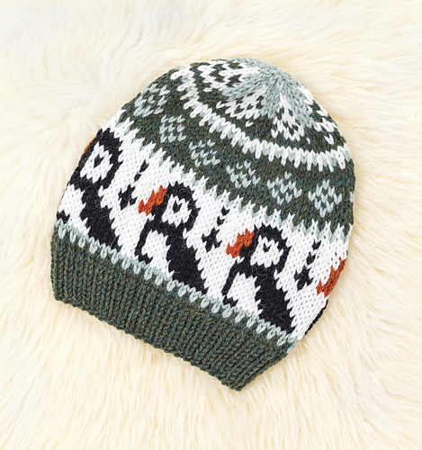 Ravelry: PUFFIN Hat for Adults and Kids pattern by Olga Begak