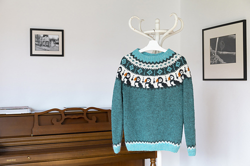 Ravelry: PUFFIN Icelandic Sweater for Adults & Kids pattern by Olga Begak