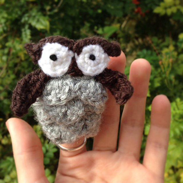 Ravelry: Owl Finger Puppet pattern by Brittany Franek