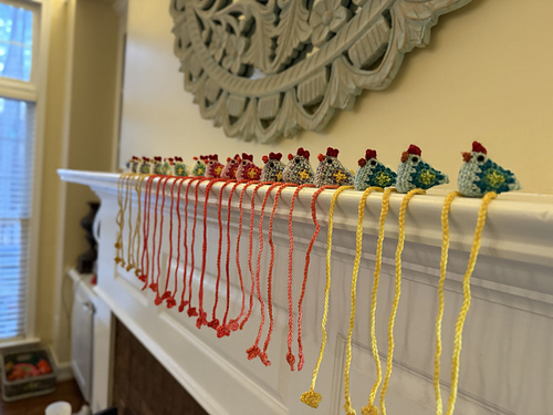 Ravelry: Crochet Colorful Chicken Bookmark pattern by PurrCraftedDesign