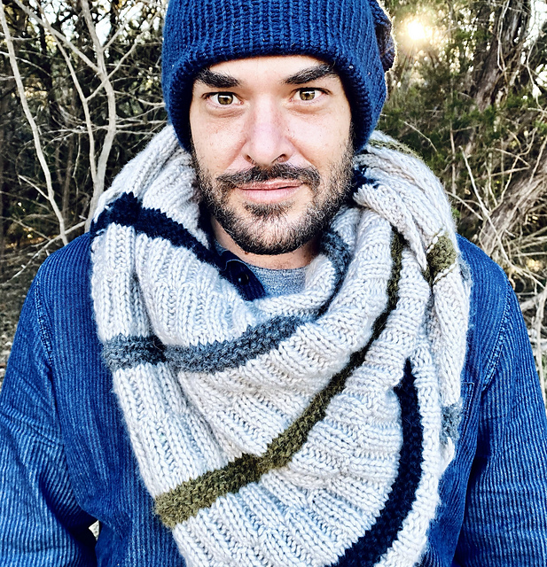 Ravelry: Ribs and Ridges Shawl pattern by Benjamin Matthews