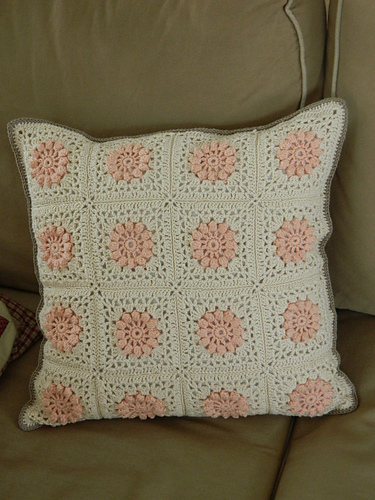 Ravelry: Popcorn & Lace Pillow pattern by Annette MB Ciccarelli