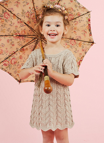 Ravelry: Robe ajourée manches courtes - M1756 pattern by Bergère de France