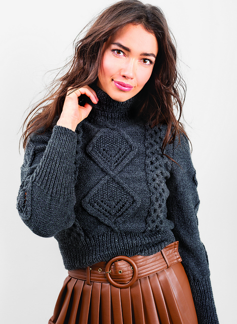 Ravelry: Pull femme torsade Barbara - M2624 pattern by Bergère de France
