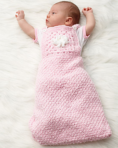 Ravelry: Granny Motif Baby Sack pattern by Bernat Design Studio
