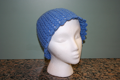 Ravelry: Simple Slanted Shells Hat pattern by Pamela Noonan