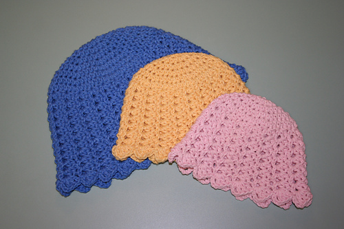 Ravelry: Simple Slanted Shells Hat pattern by Pamela Noonan