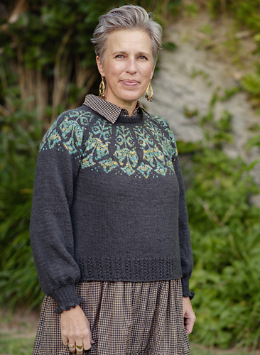 Ravelry Chalice Vine Sweater Pattern By Beth Macdonald Stone