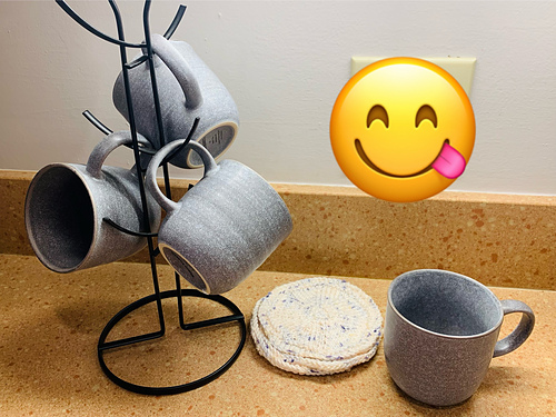 Ravelry: Blueberries and Cream Coaster pattern by Betsy Lowery