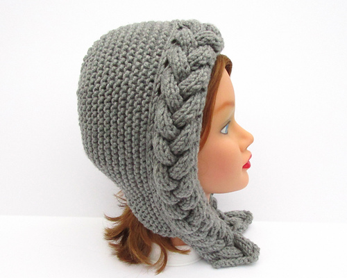 Ravelry: Cable Knit Hood Hat pattern by Betty Jones