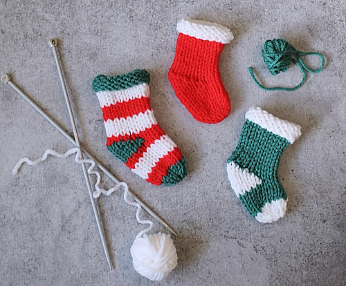 Ravelry: Mini Knit Stockings pattern by Beverly Leestma