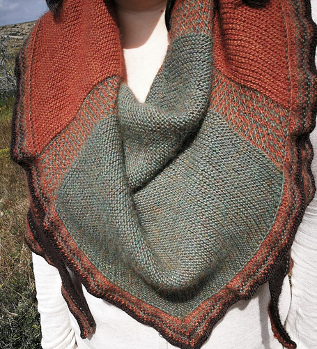 Ravelry: Fairfield Harvest Shawl pattern by Bex Knitty Designs