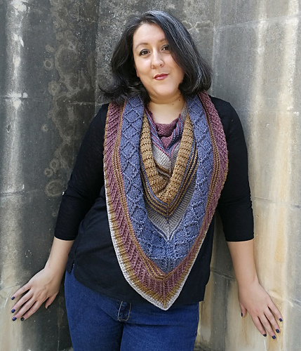 Ravelry: Metallic Twist Shawl pattern by Bex Knitty Designs