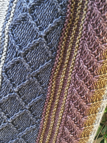 Ravelry: Metallic Twist Shawl pattern by Bex Knitty Designs
