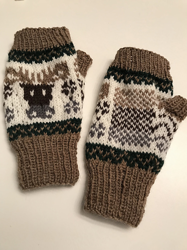 Ravelry: Chocolate Moose Mitts pattern by bunnymuff - Mona Zillah