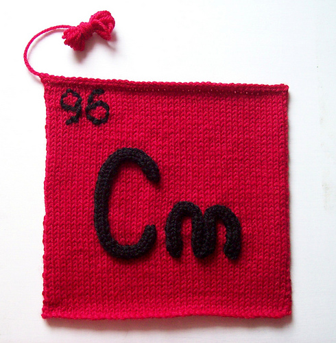 Ravelry: Knitted Periodic Table pattern by Year of Chemistry