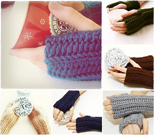 Ravelry: Easy Klara Fingerless Mitten - One hour pattern by PinarV