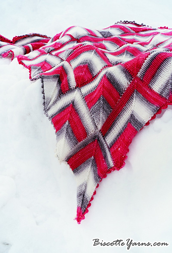 Ravelry: Diamonds are a girl's best friend shawl pattern by Louise Robert