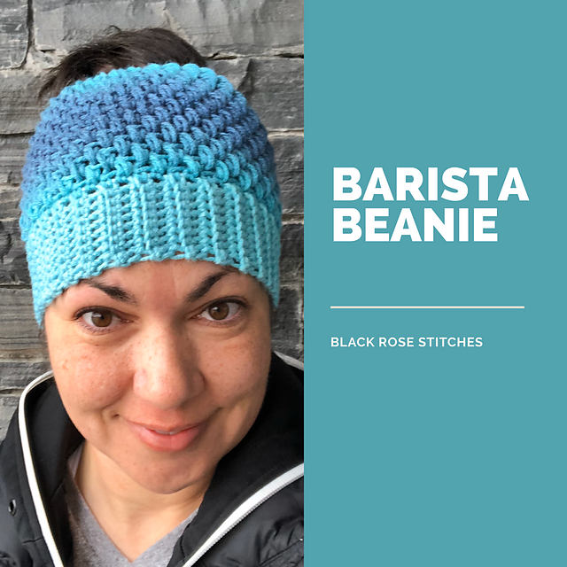 Ravelry: Barista Beanie pattern by Black Rose Stitches