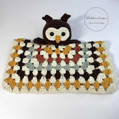 Ravelry: Owl Granny Square Lovey pattern by Sonya Blackstone