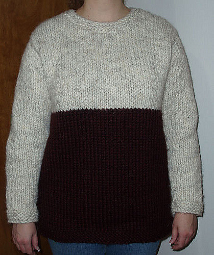 Ravelry: Two-Tone Tunic #1100 pattern by Lion Brand Yarn