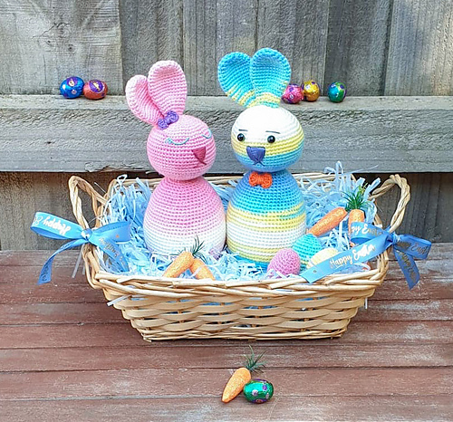 Ravelry: Easter Egg Peep Bunnies pattern by BlueBuggs