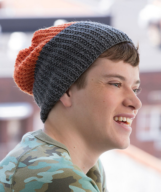 Ravelry: Guy's Two-Tone Hat pattern by Cathy Payson