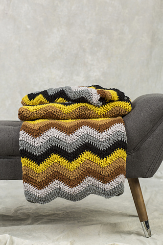 Ravelry: Radiating Ripple Throw pattern by Cristin Berrafato