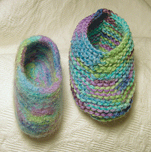 Ravelry: 1103 Felted Baby Booties pattern by Plymouth Yarn Design Studio