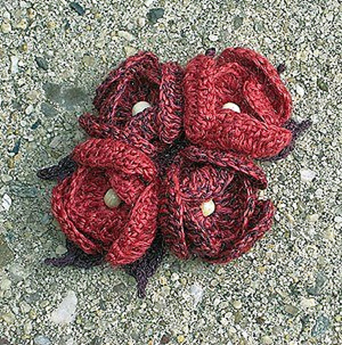 Ravelry: Corsage 2 (Rose) pattern by Yasuko Sebata (せばたやすこ)