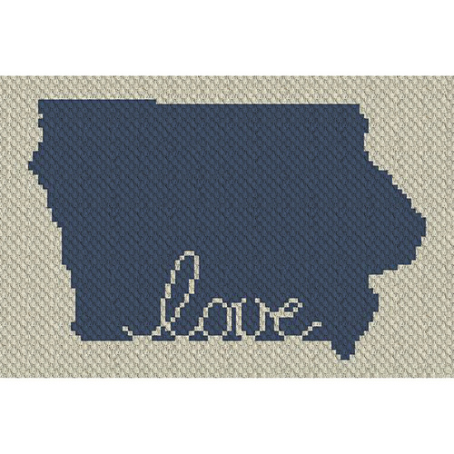 Ravelry: Iowa Love C2C Afghan pattern by Blue Frog Creek