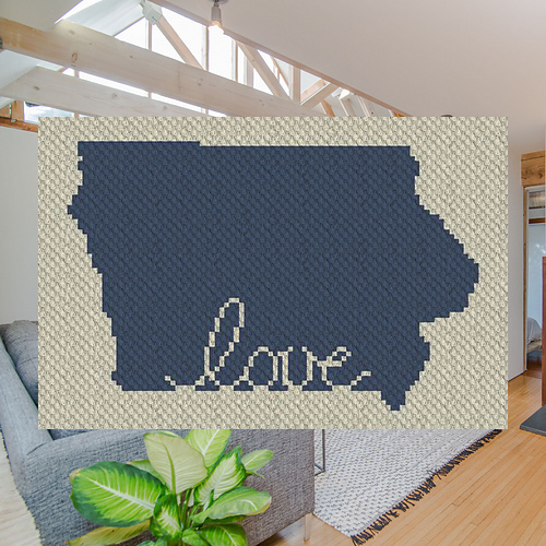 Ravelry: Iowa Love C2C Afghan pattern by Blue Frog Creek