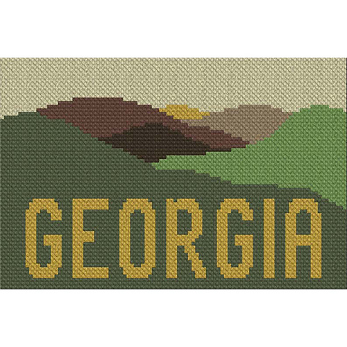Ravelry: Go to the Mts. of Georgia C2C Graphghan pattern by Blue Frog Creek