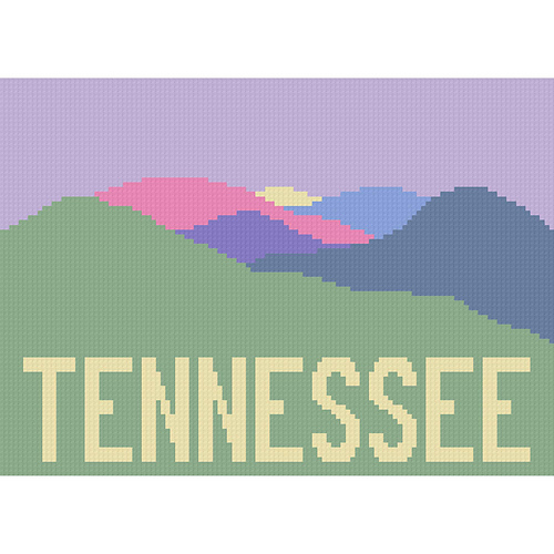 Ravelry: Go To the Mts of Tennessee C2C Graphghan pattern by Blue Frog ...