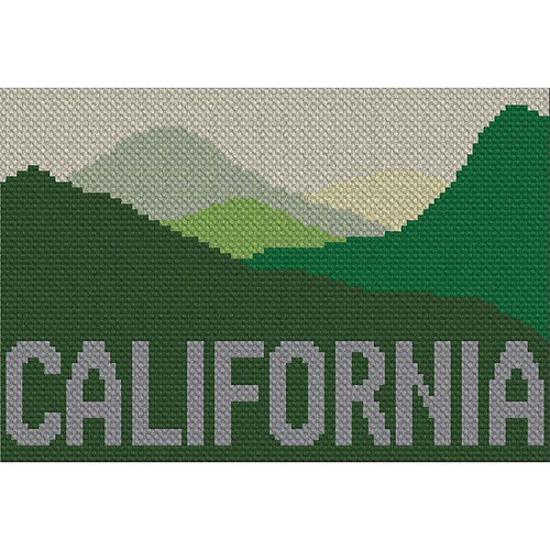 Ravelry: Go To the Mountains of California C2C Graphghan pattern by ...