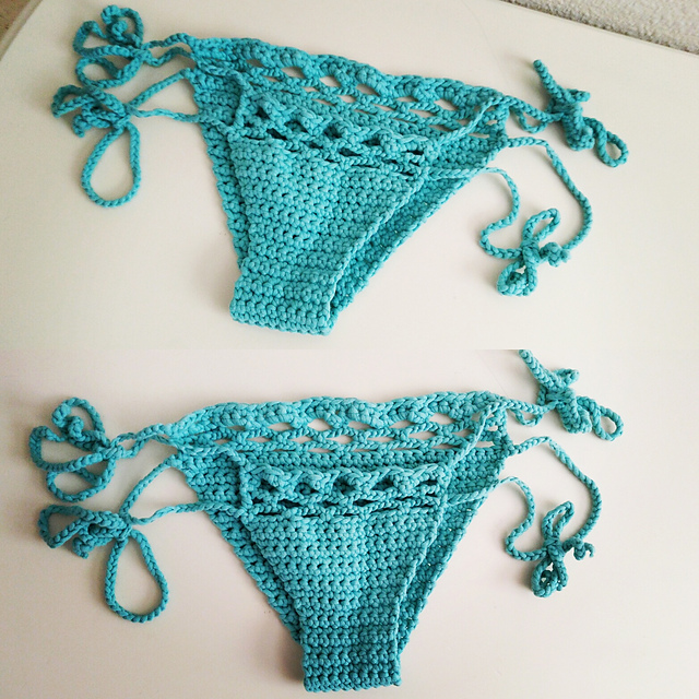 Ravelry: Diamond Mesh Cheeky Bikini Bottoms pattern by Taylor Wittke
