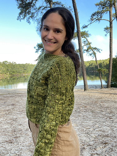 Ravelry: Lace Checks Pullover pattern by Annie Lupton