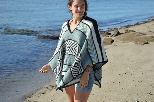 Ravelry: Boho Beach Poncho pattern by Annie Lupton