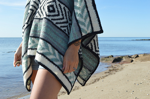Ravelry: Boho Beach Poncho pattern by Annie Lupton