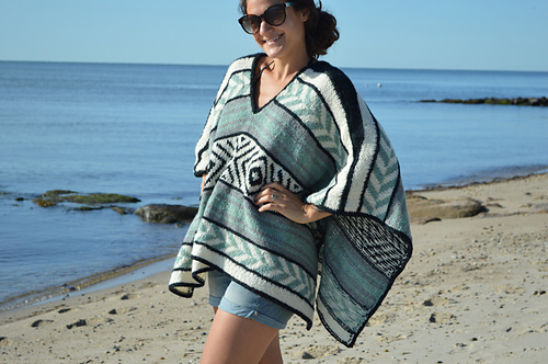 Ravelry: Boho Beach Poncho pattern by Annie Lupton