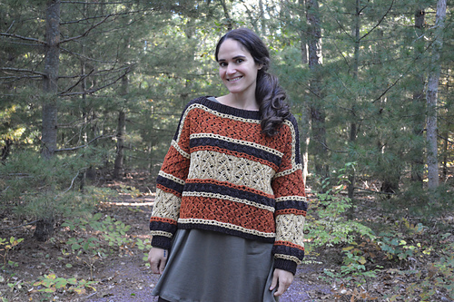 Ravelry: All Things Autumn Pullover pattern by Annie Lupton