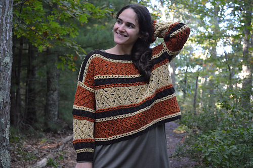 Ravelry: All Things Autumn Pullover pattern by Annie Lupton