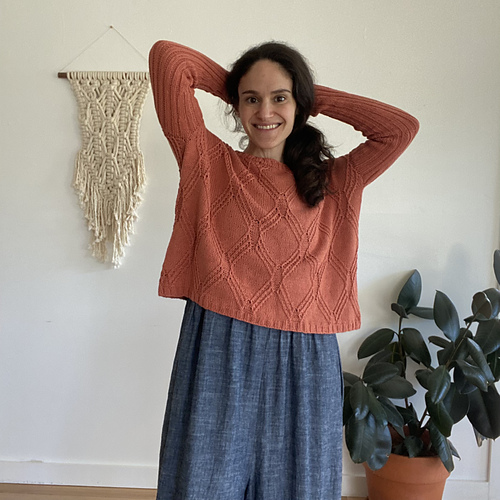 Ravelry: Cora Plaid Pullover pattern by Annie Lupton