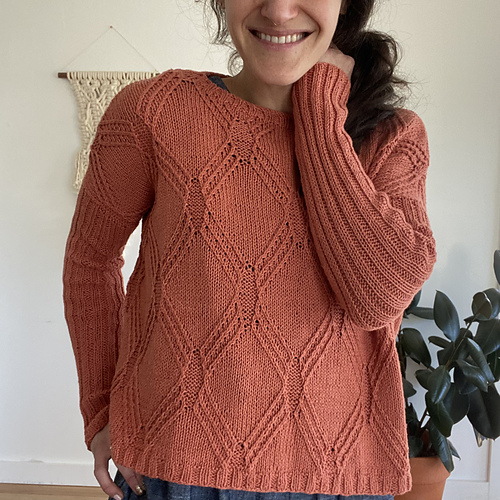 Ravelry: Cora Plaid Pullover pattern by Annie Lupton