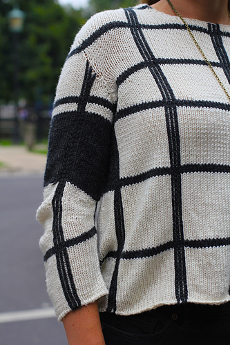 Ravelry: Windowpane Sweater pattern by Boadicea Binnerts