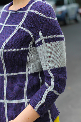 Ravelry: Windowpane Sweater pattern by Boadicea Binnerts