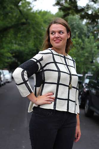 Ravelry: Windowpane Sweater pattern by Boadicea Binnerts